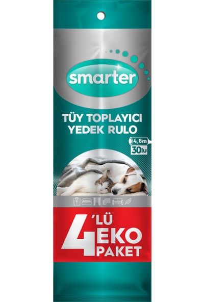 Smarter Tüy Toplayıcı 4 Lü Yedek Rulo Smarter Tüy Toplayıcı 4 Lü Yedek Rulo