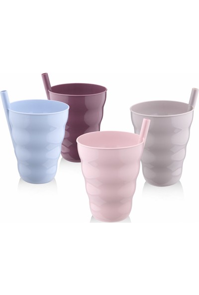 Urve Ur-3181 Poşetli Pipetli 3 lü Bardak Urve Ur-3181 Poşetli Pipetli 3 lü Bardak