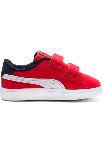 Puma Smash V2 Buck V Ps Kırmızı Beyaz Unisex Çocuk Sneaker Ayakkabı