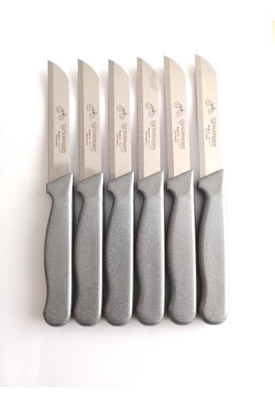 Solingen Meyve ve Sebze Bıcagı Tırtıklı Simli Gri Solingen Meyve ve Sebze Bıcagı Tırtıklı Simli Gri