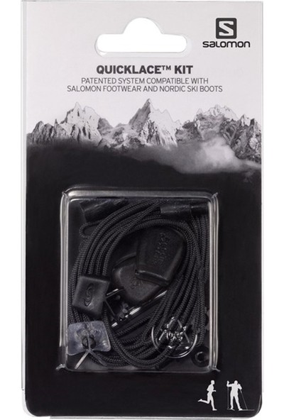 Salomon Quicklace Kit Siyah Ayakkabı Bağcığı