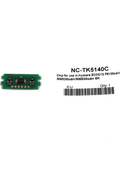 Kyocera Mita Tk-5140 Toner Chip Mavi Ecosys M6030-P6130-M6530 1T02Nrcnl0 Kyocera Mita Tk-5140 Toner Chip Mavi Ecosys M6030-P6130-M6530 1T02Nrcnl0