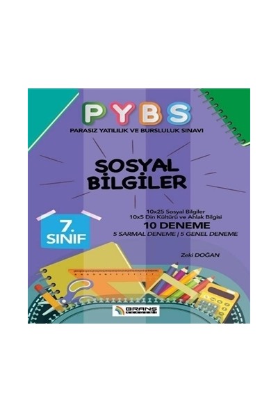 7. Sınıf PYBS Sosyal Bilgiler 10 Deneme - Zeki Doğan 7. Sınıf PYBS Sosyal Bilgiler 10 Deneme - Zeki Doğan
