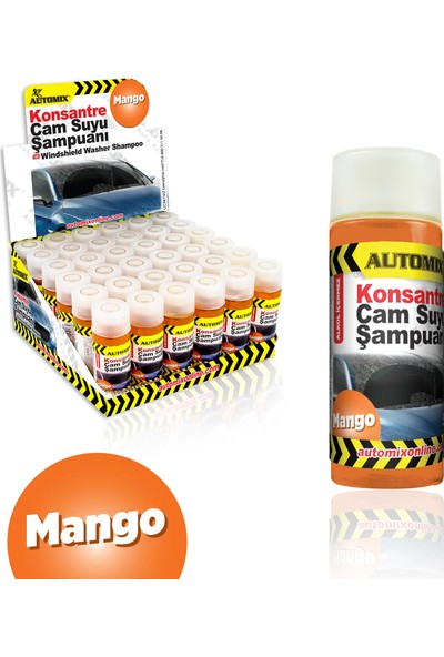 Automix Cam Suyu Şampuanı Mango Kokulu 50Ml Automix Cam Suyu Şampuanı Mango Kokulu 50Ml