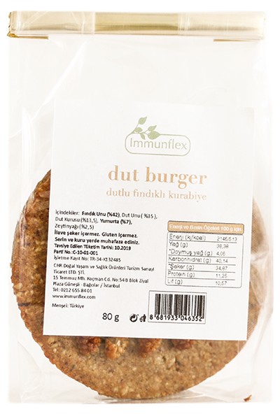 Immunflex Dutlu Fındıklı Kurabiye 80 gr Immunflex Dutlu Fındıklı Kurabiye 80 gr