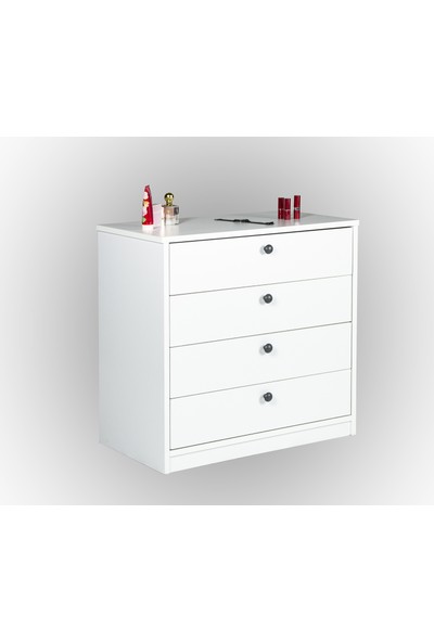 Missia Mobilya Lucca Şifoniyer Beyaz-Beyaz Missia Mobilya Lucca Şifoniyer Beyaz-Beyaz