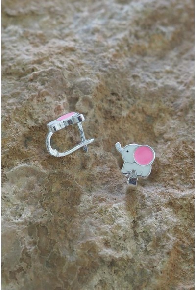 Ninova Silver Fil Model Gümüş Çocuk Küpesi Ninova Silver Fil Model Gümüş Çocuk Küpesi