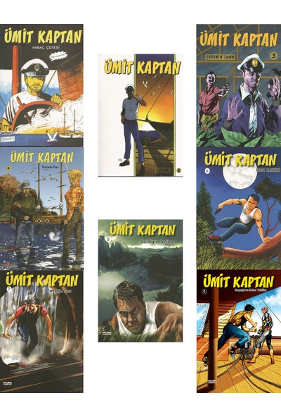 Ümit Kaptan Set - Hakan Karabey - 8 Çizgi Roman Ümit Kaptan Set - Hakan Karabey - 8 Çizgi Roman