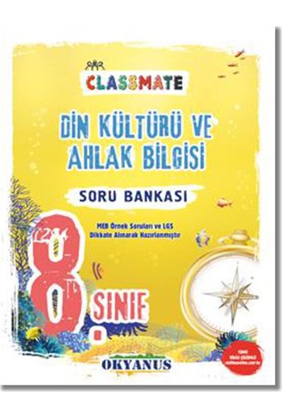 Okyanus 8. Sınıf Classmate Din Kültürü Ve Ahlak Bilgisi Soru Bankası Okyanus 8. Sınıf Classmate Din Kültürü Ve Ahlak Bilgisi Soru Bankası