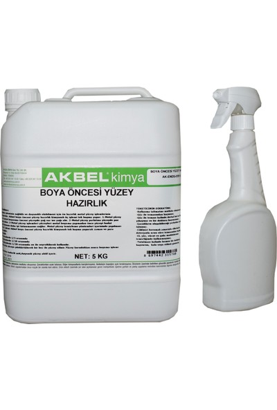 Akbel Boya Öncesi Yüzey Hazırlık 5 kg + Uygulama Spreyi Akbel Boya Öncesi Yüzey Hazırlık 5 kg + Uygulama Spreyi