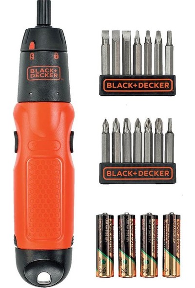 Black&decker A7073 19'lu Pilli Vidalama ve Aksesuar Seti Black&decker A7073 19'lu Pilli Vidalama ve Aksesuar Seti
