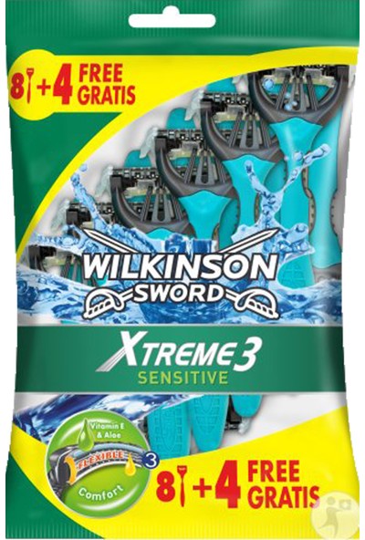 Wilkinson Sword Xtreme 3 Sensitive 8+4 Wilkinson Sword Xtreme 3 Sensitive 8+4