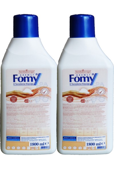 Fomy Antibakteriyel Köpük Sabun 1800 ml 2 Tane Fomy Antibakteriyel Köpük Sabun 1800 ml 2 Tane