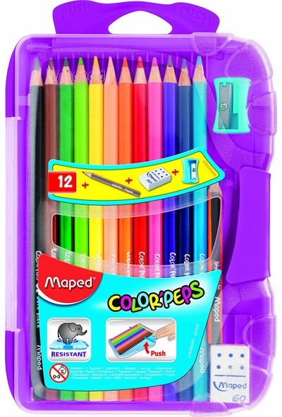 Maped Color Peps Kuru Boya Smart Kutu 12 Li 832032 Maped Color Peps Kuru Boya Smart Kutu 12 Li 832032