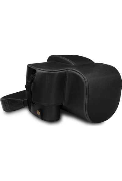 MegaGear Leica V-Lux5 Panasonic FZ1000II Suni Deri Kamera Çantası MegaGear Leica V-Lux5 Panasonic FZ1000II Suni Deri Kamera Çantası