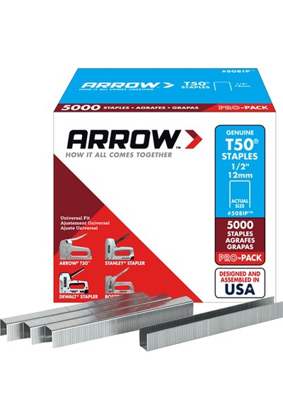 Arrow Ar5081P 12Mm 5000 Adet Profesyonel Zımba Teli