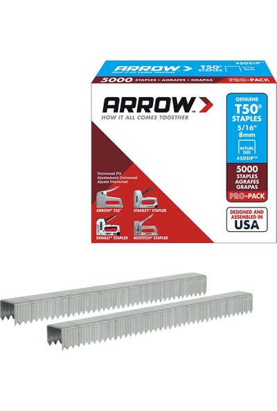 Arrow Ar5051P 8Mm 5000 Adet Profesyonel Zımba Teli