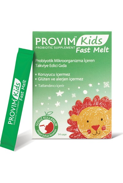 Wellcare Provim Kids Fast Melt 14 Saşe Wellcare Provim Kids Fast Melt 14 Saşe