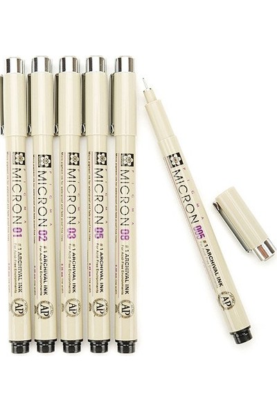 Sakura Pigma Micron Teknik Çizim Kalemi 6'Lı Set Sakura Pigma Micron Teknik Çizim Kalemi 6'Lı Set