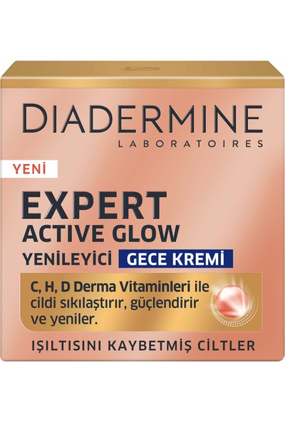 Diadermine Expert Active Glow Kırışıklık Karşıtı Gece Kremi 50 ml Diadermine Expert Active Glow Kırışıklık Karşıtı Gece Kremi 50 ml