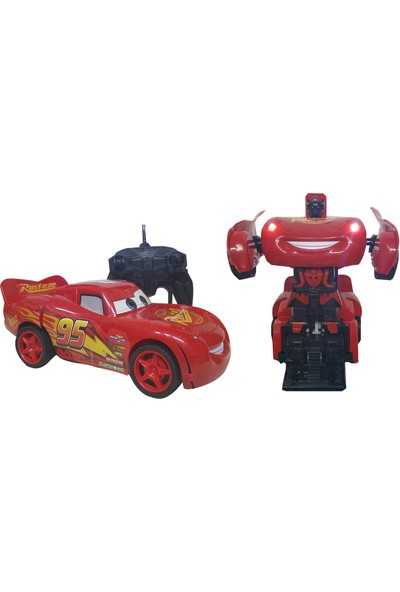 Beyazkuş Ticaret Robota Dönüşen Şimşek Mcqueen Uzaktan Kumandalı Şarjlı Araba Beyazkuş Ticaret Robota Dönüşen Şimşek Mcqueen Uzaktan Kumandalı Şarjlı Araba