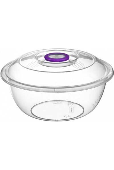 Burs Şeffaf Kapaklı Leğen-2 - 12 lt