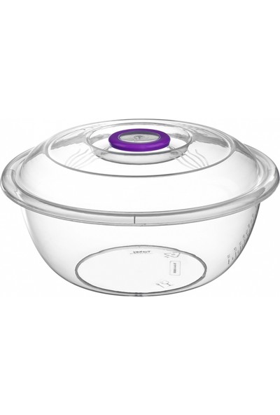 Burs Şeffaf Kapaklı Leğen-0 - 6 lt