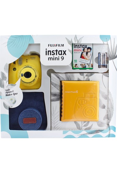 Instax Mini 9 Kit Sarı Instax Mini 9 Kit Sarı