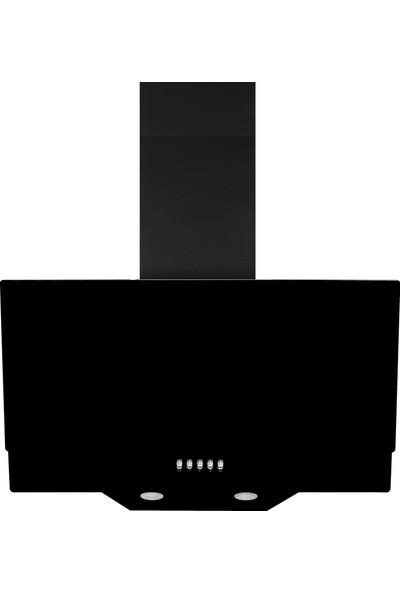 Vorne D003 Siyah Yatık Cam Davlumbaz