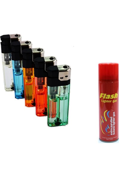 Tokai Manyetolu Elektronik Çakmak 5 Adet + Flash Gaz Tokai Manyetolu Elektronik Çakmak 5 Adet + Flash Gaz