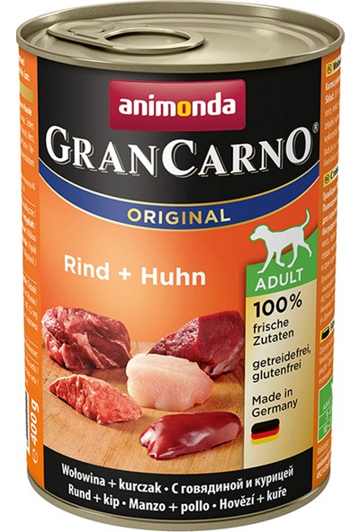 Animonda Gran Carno Sığır & Tavuk Köpek Konservesi x 12 Adet Animonda Gran Carno Sığır & Tavuk Köpek Konservesi x 12 Adet