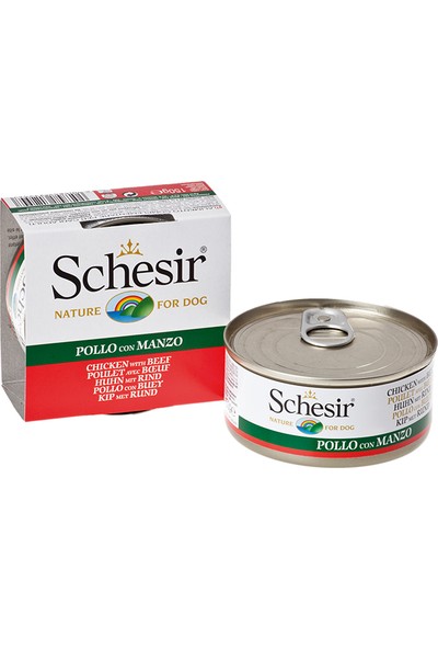 Schesir Jel Sığır & Tavuk Fileto Konservesi 150 g x 12 Adet Schesir Jel Sığır & Tavuk Fileto Konservesi 150 g x 12 Adet