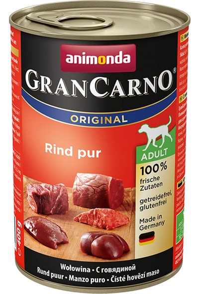 Animonda Carno Biftekli Köpek Konservesi 400 g x 12 Adet Animonda Carno Biftekli Köpek Konservesi 400 g x 12 Adet