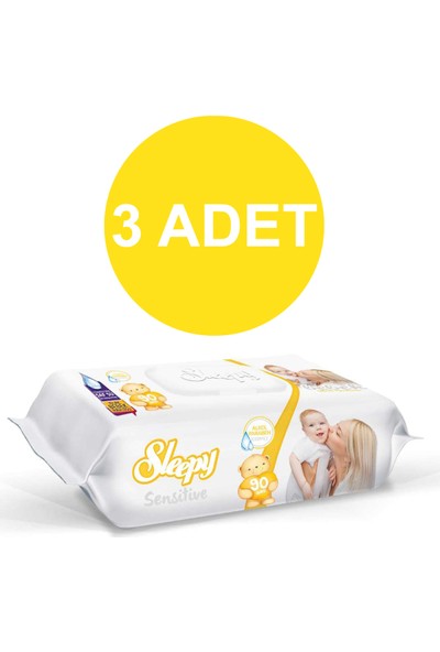 Sleepy Sensitive Islak Havlu 3 x 90'lı Sleepy Sensitive Islak Havlu 3 x 90'lı
