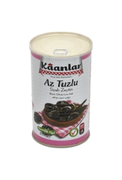 Kaanlar 800 Gr. Az Tuzlu Doğal Siyah Zeytin