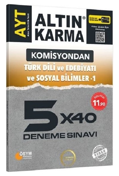 Altın Karma AYT Türk Dili ve Edebiyatı ve Sosyal Bilimler 1 5x40 Deneme Sınavı Altın Karma AYT Türk Dili ve Edebiyatı ve Sosyal Bilimler 1 5x40 Deneme Sınavı