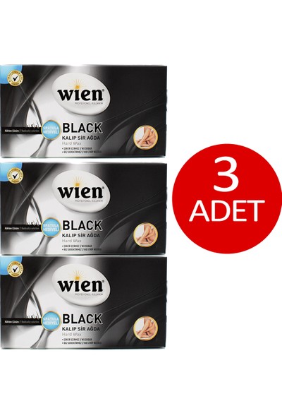 Wien Kalıp Sir Ağda Siyah 3'lü Wien Kalıp Sir Ağda Siyah 3'lü