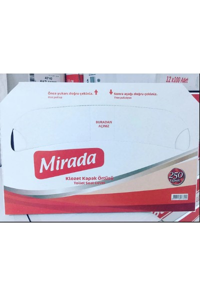 Mirada Klozet Kapak Örtüsü 250'LI