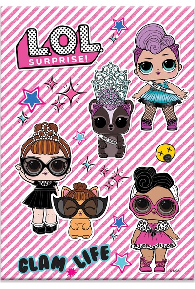 Keskin Color L.O.L. A4 40 Yaprak Çizgili Hologram Kaplamalı Defter