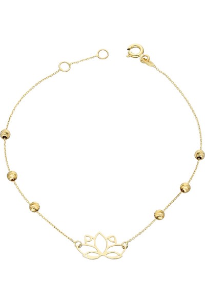 Glorria Altın Dorika Lotus Çiçeği Bileklik Glorria Altın Dorika Lotus Çiçeği Bileklik