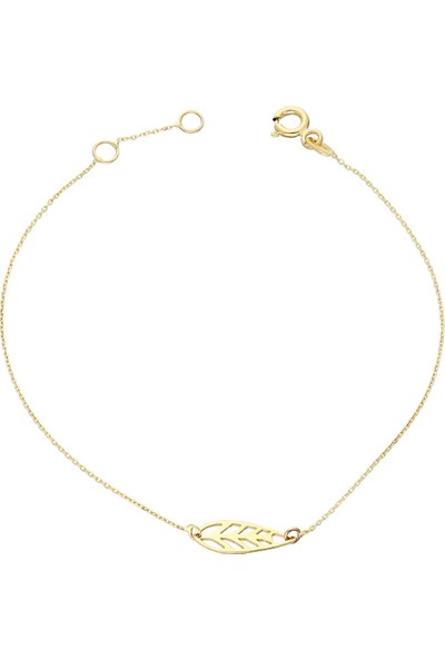 Glorria Sv0149 Altın Yaprak Bileklik