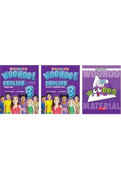 Kırmızı Beyaz Woohoo English Course + Activity & Material Book 3 Kırmızı Beyaz Woohoo English Course + Activity & Material Book 3