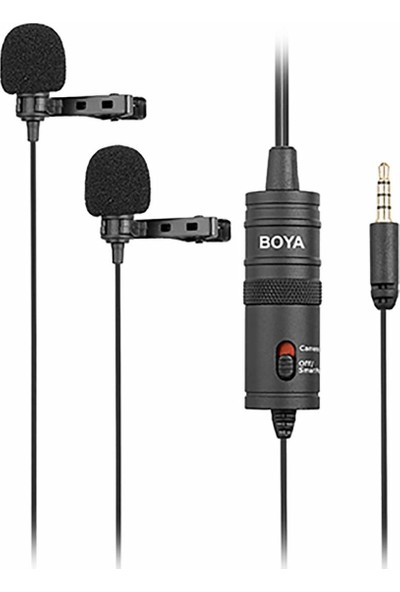 Boya BY-M1DM Çok Yönlü Ikili Yaka Mikrofonu