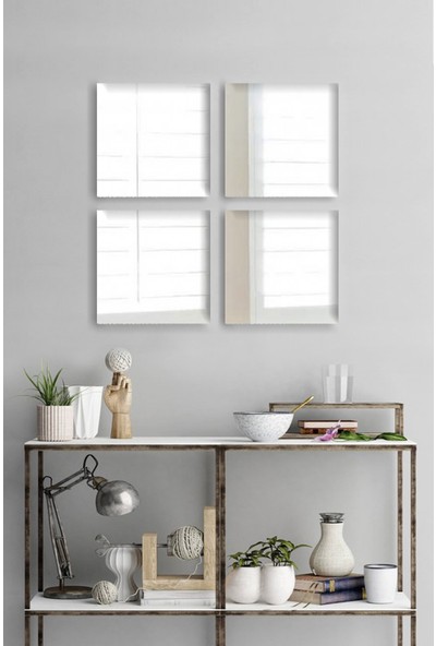 Tablo Center 4 Parçalı Dekoratif Ayna 30 cm x 30 cm Tablo Center 4 Parçalı Dekoratif Ayna 30 cm x 30 cm