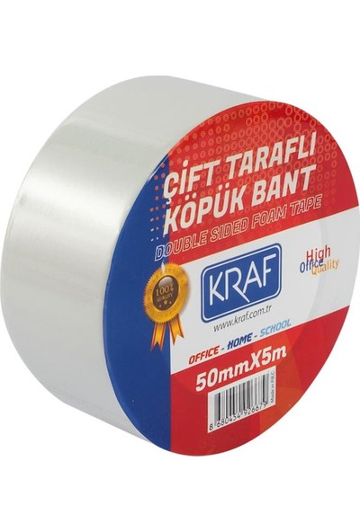 Kraf Çift Tarafli Bant 50Mmx25M 2550G