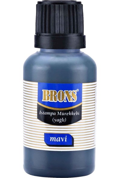 Brons Istampa Mürekkebi 30Cc Mavi Br-315 Brons Istampa Mürekkebi 30Cc Mavi Br-315