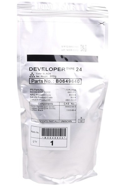 Ricoh Type-24 Muadil Developer Afc-1060-1075-2060-2075-Mp 5500-6500-7000 Ricoh Type-24 Muadil Developer Afc-1060-1075-2060-2075-Mp 5500-6500-7000