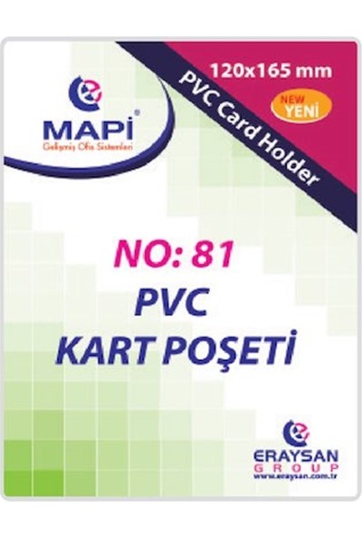 Mapi Pvc Poşet Güvenlik 165X120 Dik 100Lü 9101040