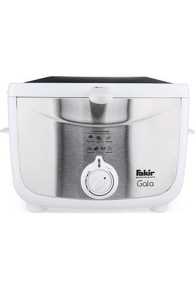 Fakir Gala 1.5 Lt Paslanmaz Çelik Fritöz - Beyaz Renkli