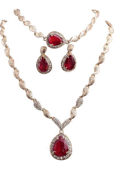 Lavisera Zirkon Taşlı Takı Seti